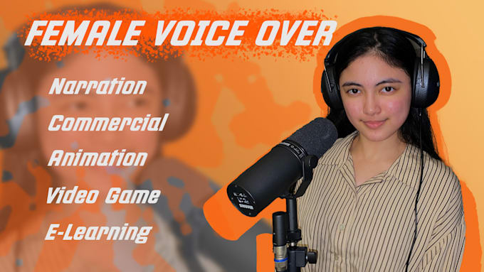 Record a female voice over for you by Mariazephora | Fiverr