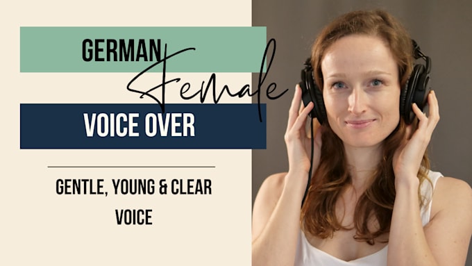 Record a female german voice over in a friendly young voice by ...