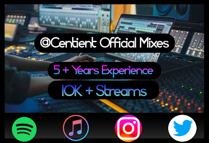 Mix and master your song for commercial streaming by Itscentient | Fiverr