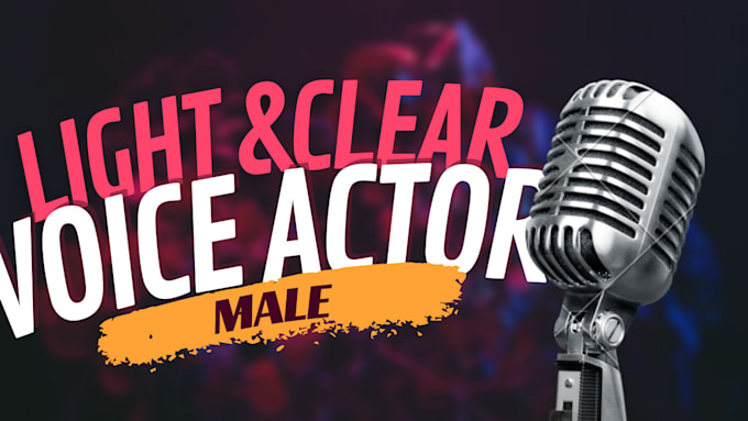 Be your light and clear male voice for your next project by ...