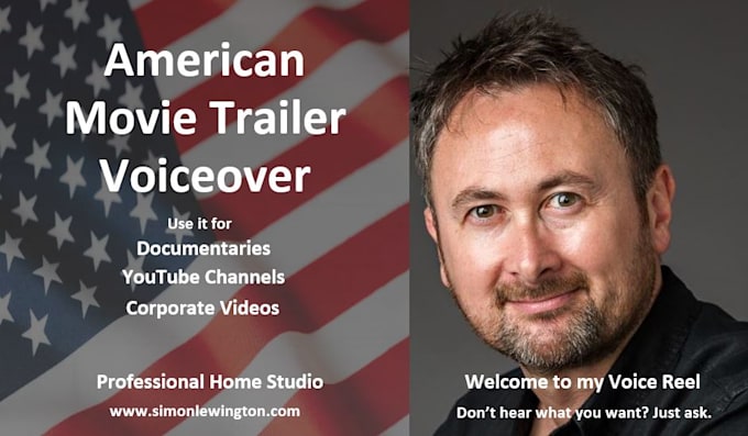 Create a classic movie trailer intro voiceover by Sdl4000 | Fiverr