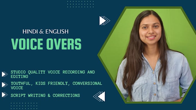 Do voice overs in hindi and indian english to bring life in your videos ...