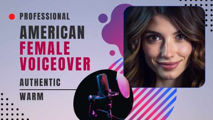 Record professional american female voiceover asap by Kestrelvo | Fiverr Record professional american female voiceover asap by Kestrelvo | Fiverr