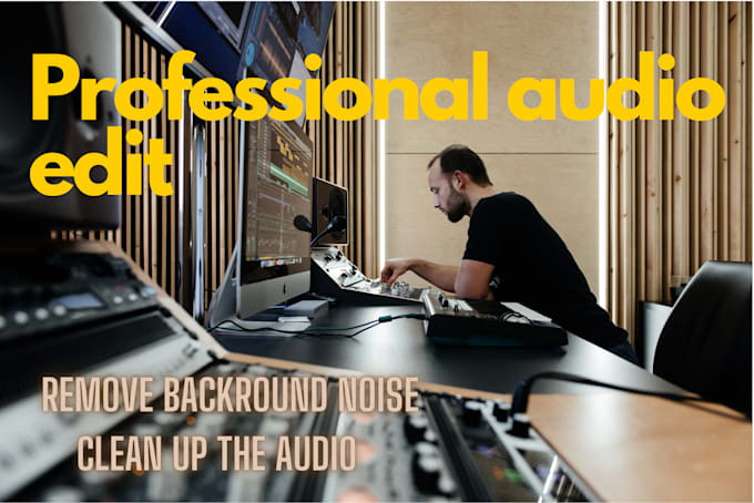 Remove background noise and clean up your audio by Jjjuraj | Fiverr