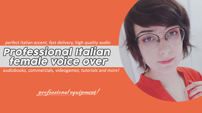 Record a professional italian female voice by Fr_eiss | Fiverr
