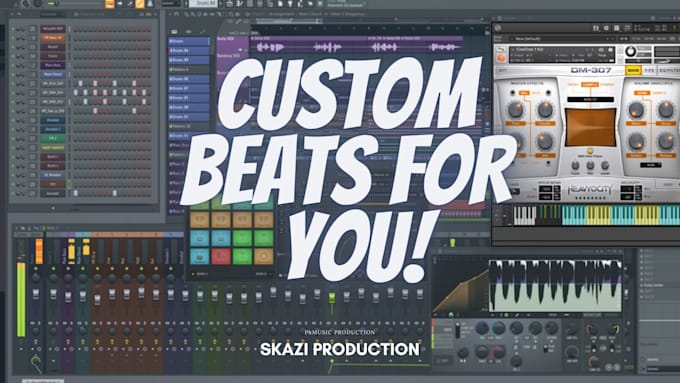 Make a custom lyric trap, rnb, drill beat for you by Skazi9 | Fiverr