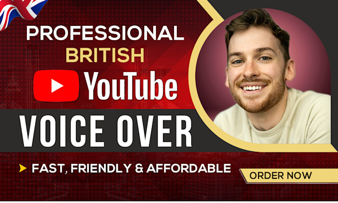 Be your british male youtube voice over, english male narrator, voice ...