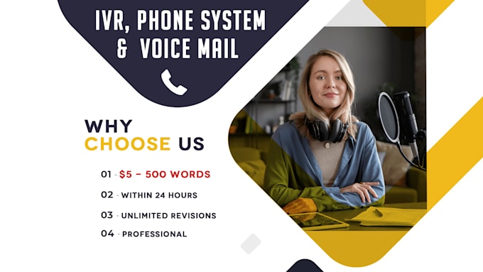 Record a professional ivr voice over or voicemail greeting within 24 ...
