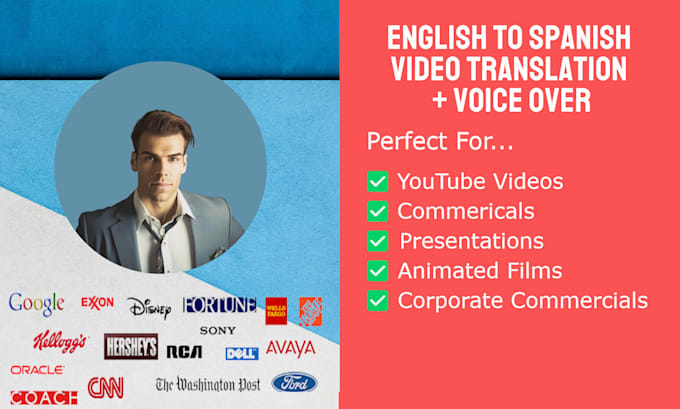 Do spanish to english translation and voiceover for your youtube video ...