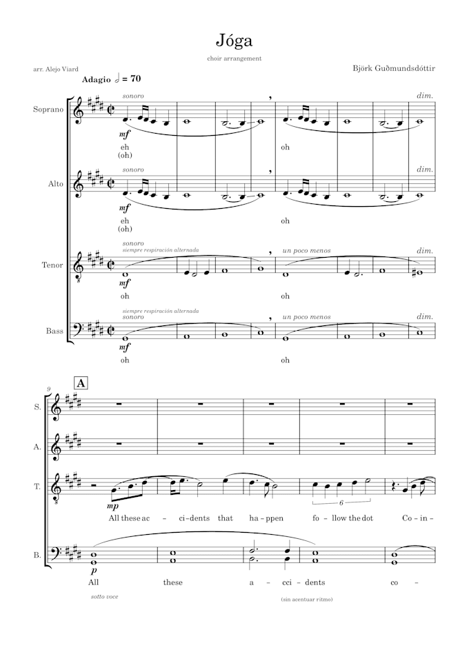 Write a vocal arrangement for your group or choir by Alejoviard | Fiverr