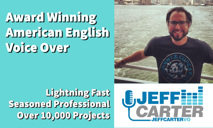 Record a professional american english male voiceover commercial rights ...