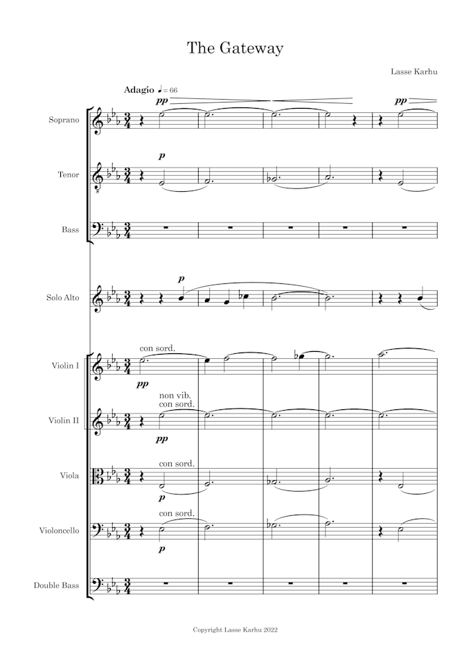 Transcribe an orchestral piece for you by Lassekarhu | Fiverr