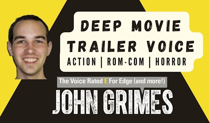 Provide a deep movie trailer voice over by Bustersvoice | Fiverr