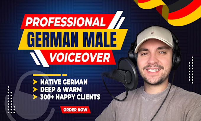 Create a german male voice over in high quality by Homiezn | Fiverr