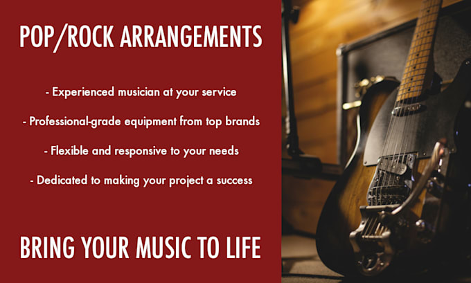 Create custom pop rock instrumentation for your song by Musicmachine519 ...