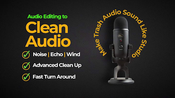 Professionally clean, edit, fix and convert your audio file by ...