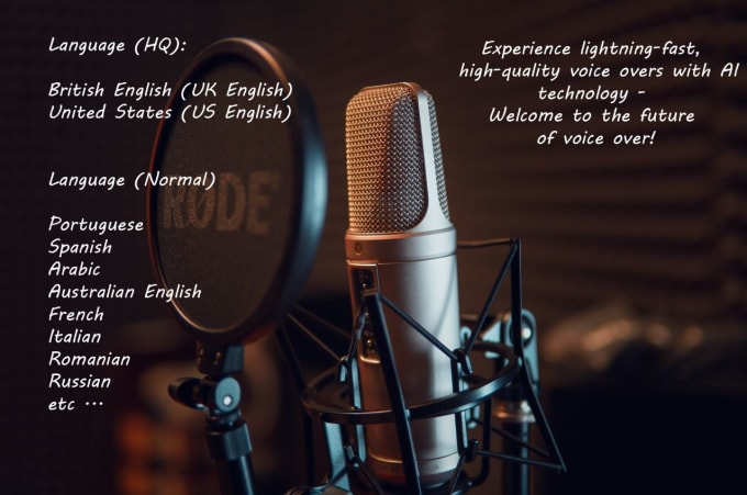 Create realistic voiceovers using ai by Denisavia | Fiverr