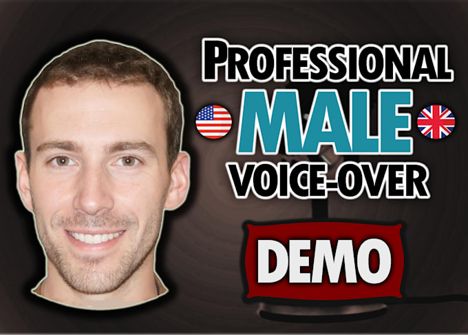 Record a professional english male voice over or narration by ...