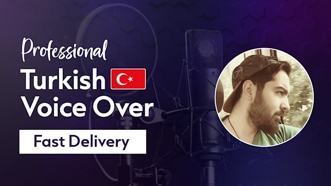 Record a professional turkish male voice over by Marlographics | Fiverr