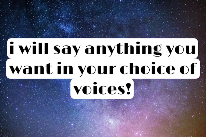 Say anything in an anime girl voice by Starsandcosmos | Fiverr