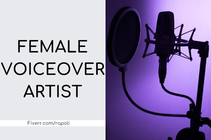 Be your american female narrator for any voiceover project by Rapoli ...