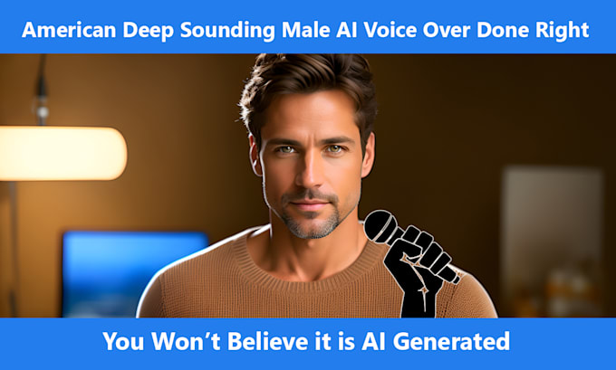 Create an elite deep voice white american ai male voice over by ...