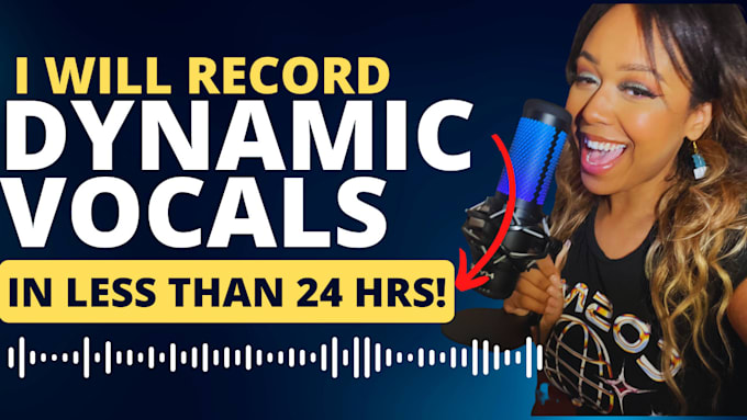 Record high quality vocals for your project by Adrienneen | Fiverr