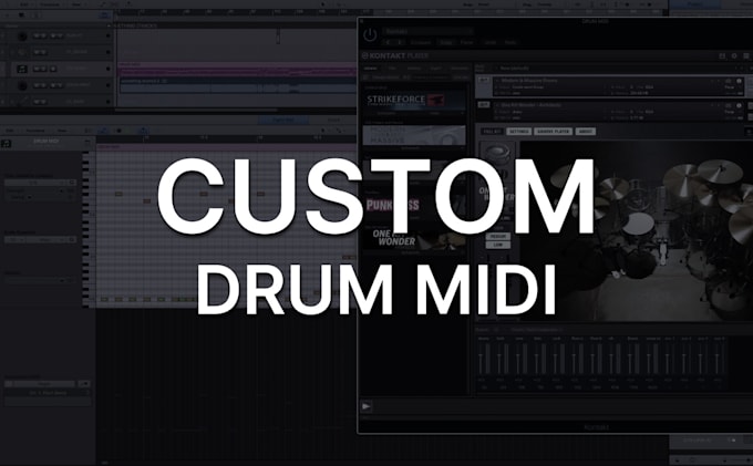 Create custom drum midi for your song by Audaxstudios | Fiverr