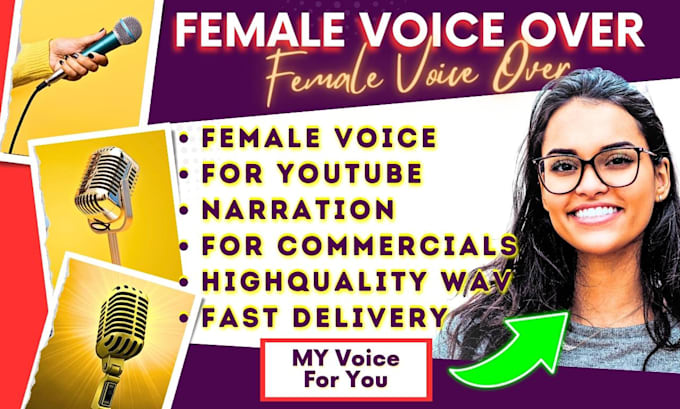 Narrate any script and youtube in my american female voice by ...