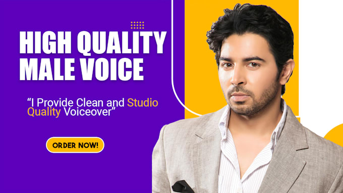 Record a professional male voice over by Veer1433 | Fiverr