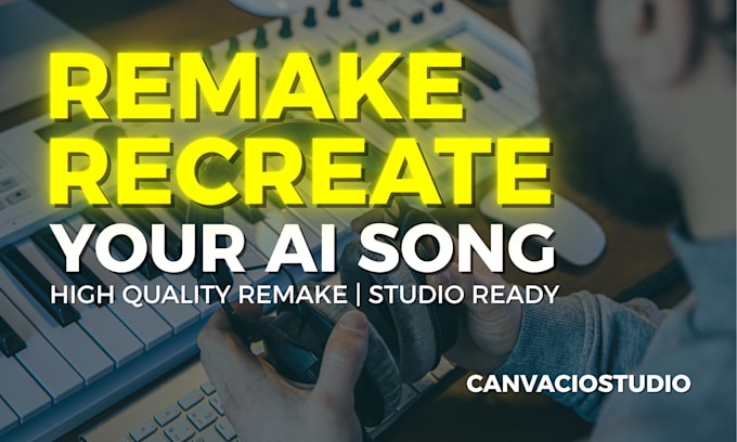 Remake or recreate your ai song into a professional result by Canvaciostudio | Fiverr