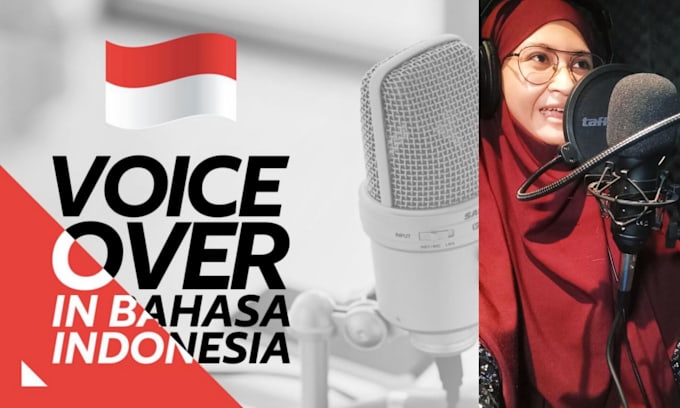 Deliver bahasa indonesia female voice overs by Hanaihsani | Fiverr