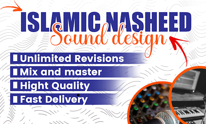 Make arabic urdu nasheed sound design with or without duff by ...