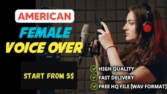Record professional american female voice over by Shimufax | Fiverr Record professional american female voice over by Shimufax | Fiverr