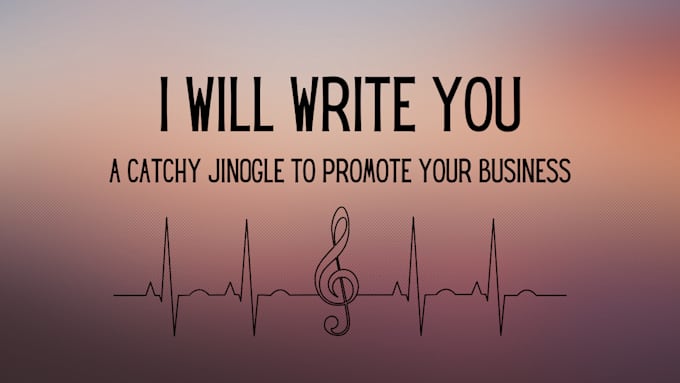 Write and produce a catchy jingle for your business by Asheriyermusic ...