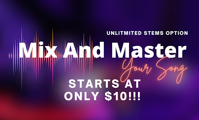 Warning i will mix and master your song to perfection using my hidden ...