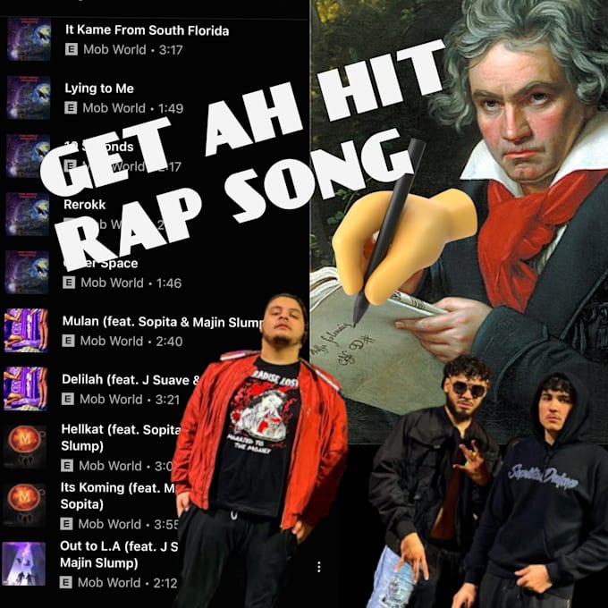 Write you a rap song to a beat of your choosing by Majinslump | Fiverr