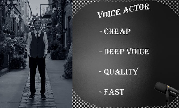 Voice overs and voice acting with a deep tone by Samuelhavlik | Fiverr