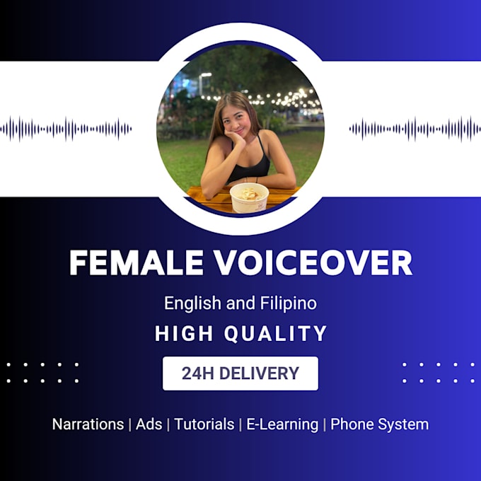 Record female english voice over material by Jycnnz | Fiverr