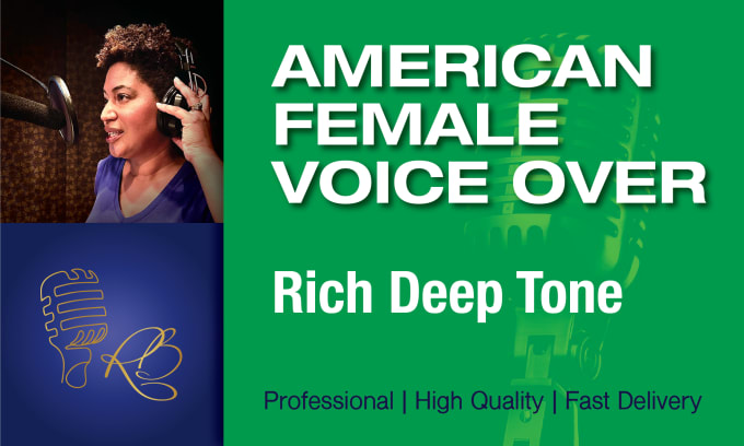 Record north american female voice over in a natural, rich, deep tone ...