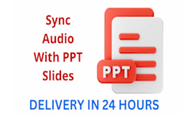 Sync audio with ppt slides in 24 hours by Paksplash | Fiverr