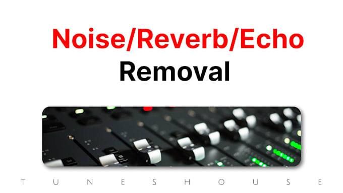 Remove reverb, noise, echoes of vocals by Tuneshouse | Fiverr