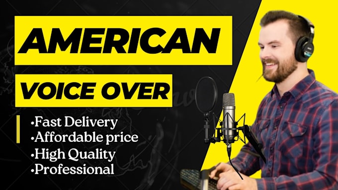 Record a professional american male voice in english by Brian309 | Fiverr