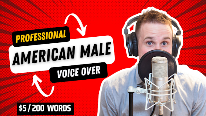 Record a professional american male voice over for your project by ...