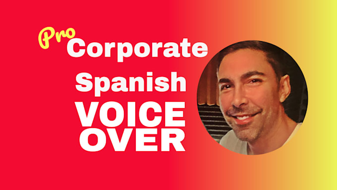 Be your best spanish or english male voiceover by Salasmedia | Fiverr