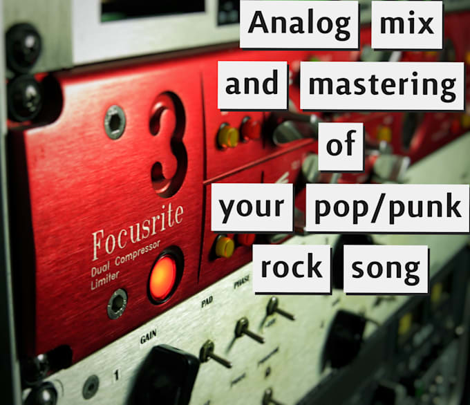 Mix and master your pop punk rock song by Apitsstudio | Fiverr