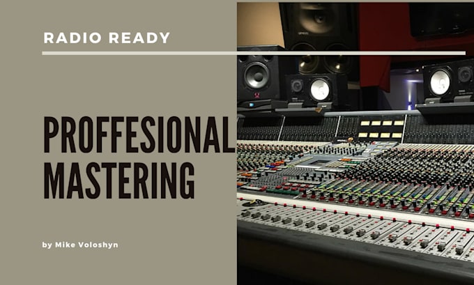 Make a professional mastering for streaming platforms by Justmike2000 | Fiverr