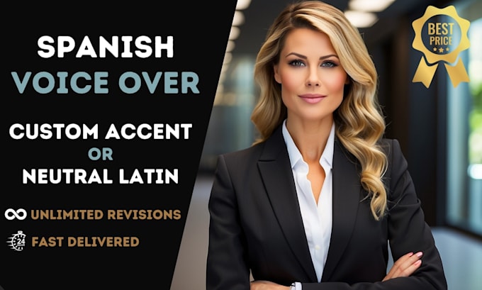 Record a spanish voice over in less than 2 hours by Yade_captions | Fiverr