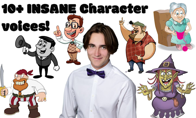 Record insane cartoon voices for a low price by Aidanohanian | Fiverr