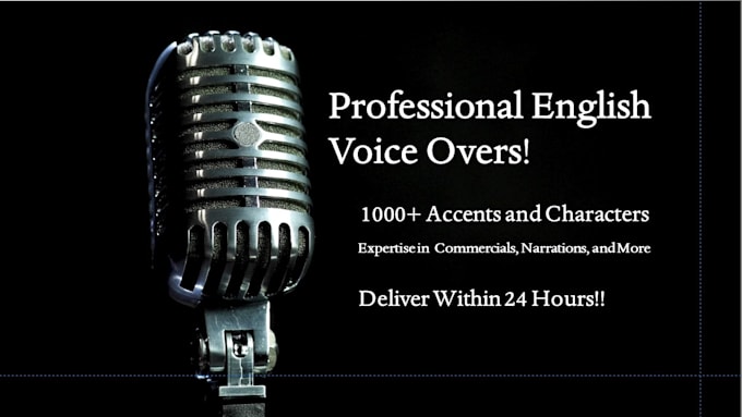 Record professional english voice overs by Quikvoice | Fiverr